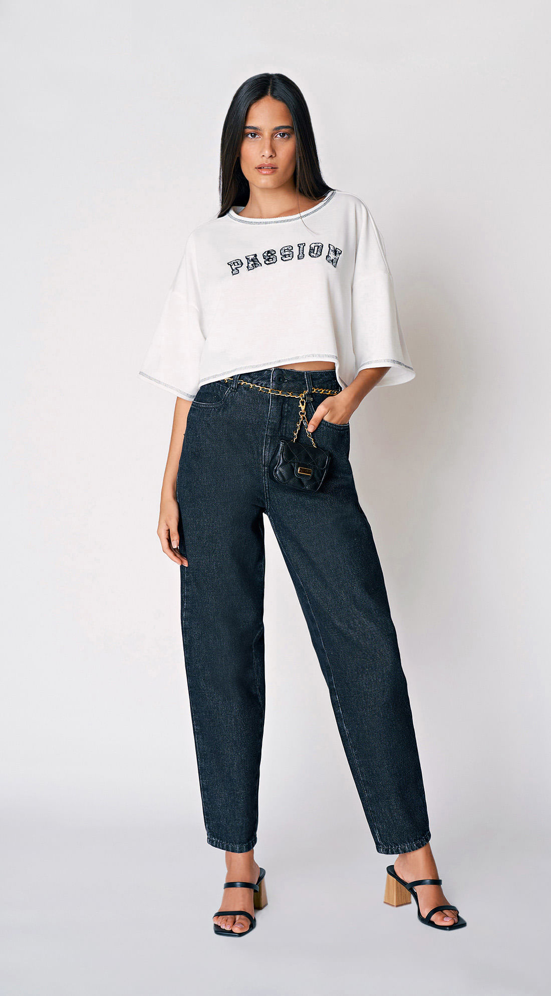 Calca Zinco New Shape Cós Alto Black Preto